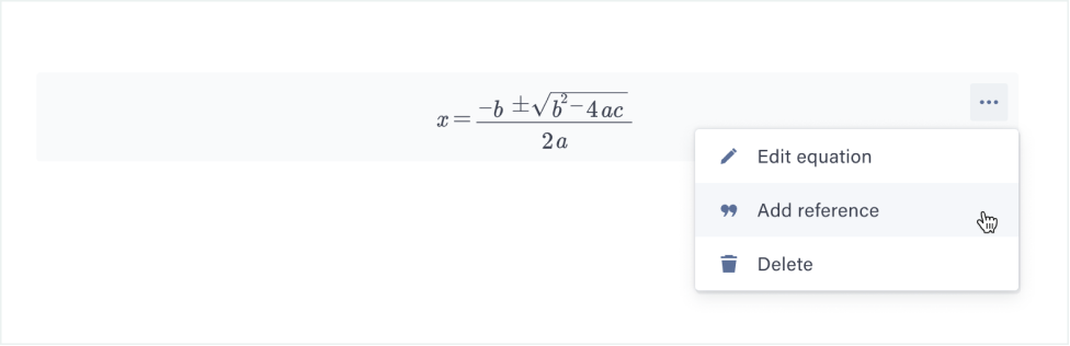 Adding equations